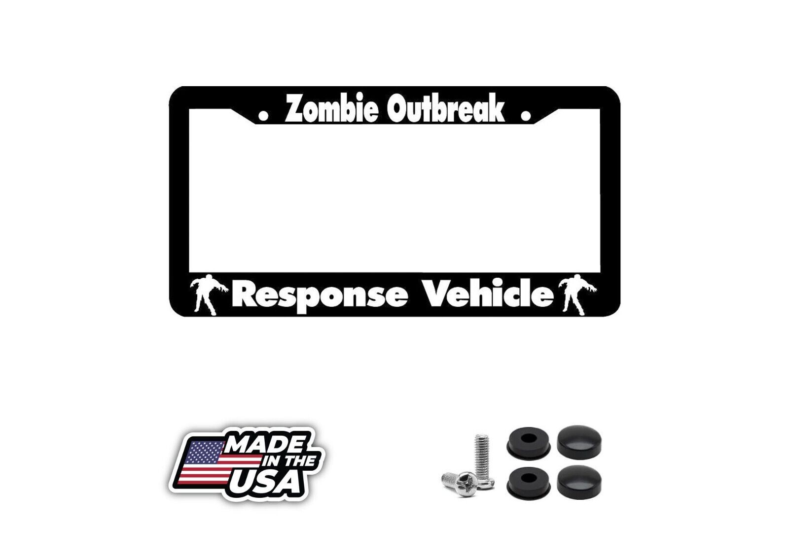 ZOMBIE OUTBREAK RESPONSE VEHICLE License Plate Frame