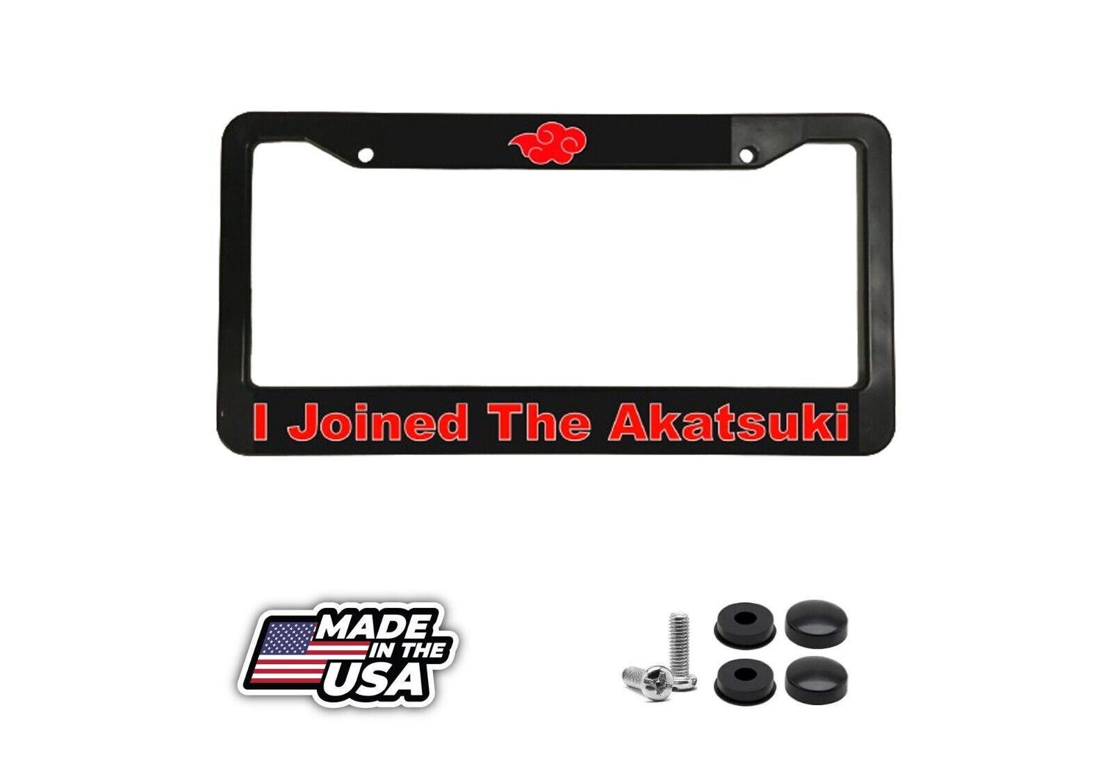 I Joined The Akatsuki Naruto Ninja Anime JDM Joke Car License Plate Frame