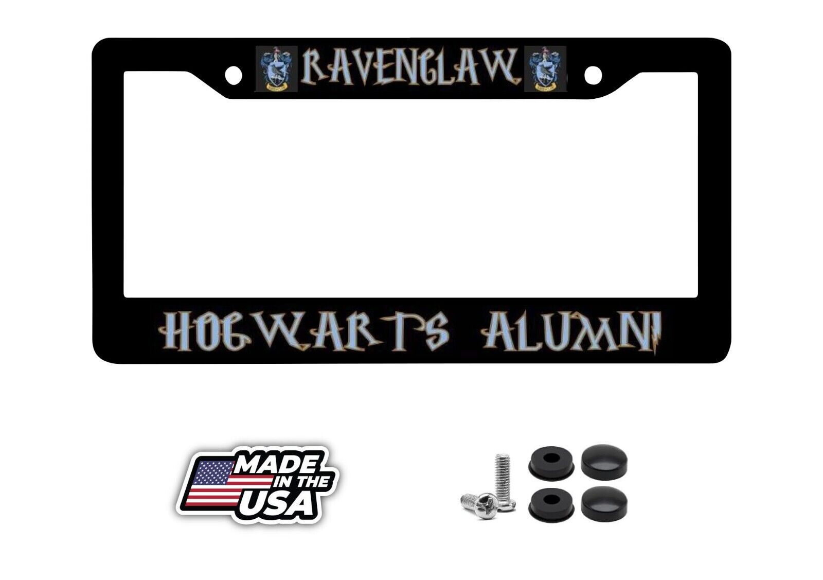 HARRY POTTER FANS! "RAVENCLAW/HOGWARTS ALUMNI" BLACK LICENSE PLATE ...