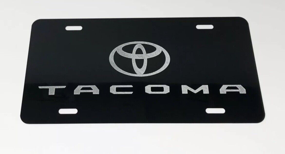Toyota New Tacoma LOGO Car Tag Diamond Etched on Aluminum License Plate ...