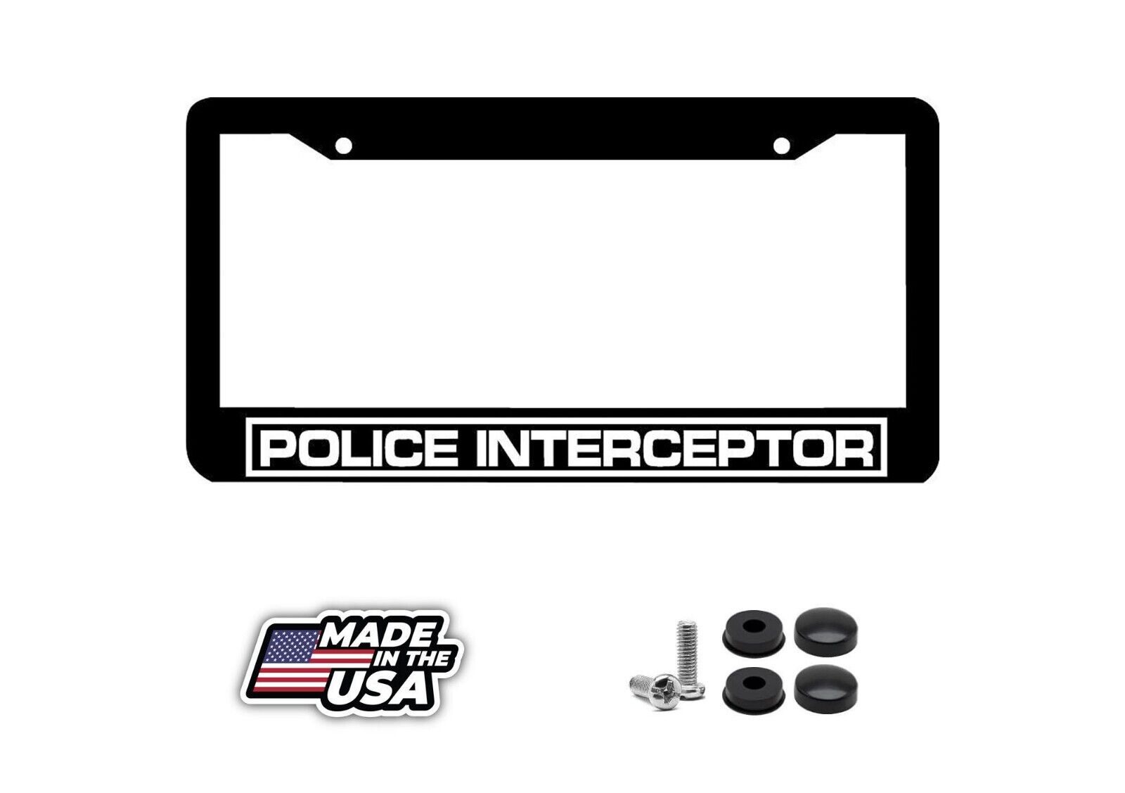 POLICE INTERCEPTOR License Plate Frame