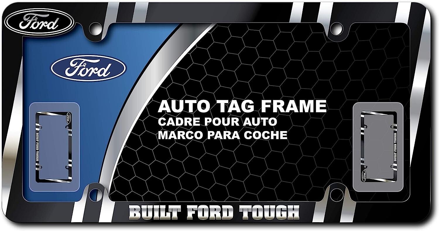 New Built FORD Tough Heavy Duty Chrome Metal Car Truck Suv License ...