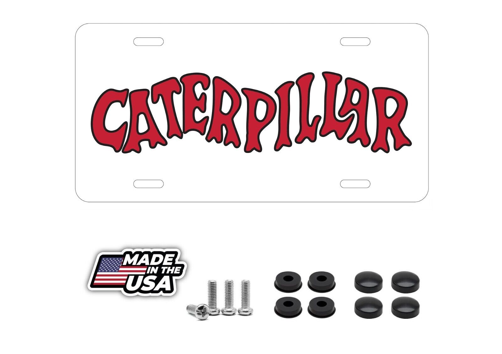 Vintage Caterpillar novelty vanity car, truck black aluminum metal ...