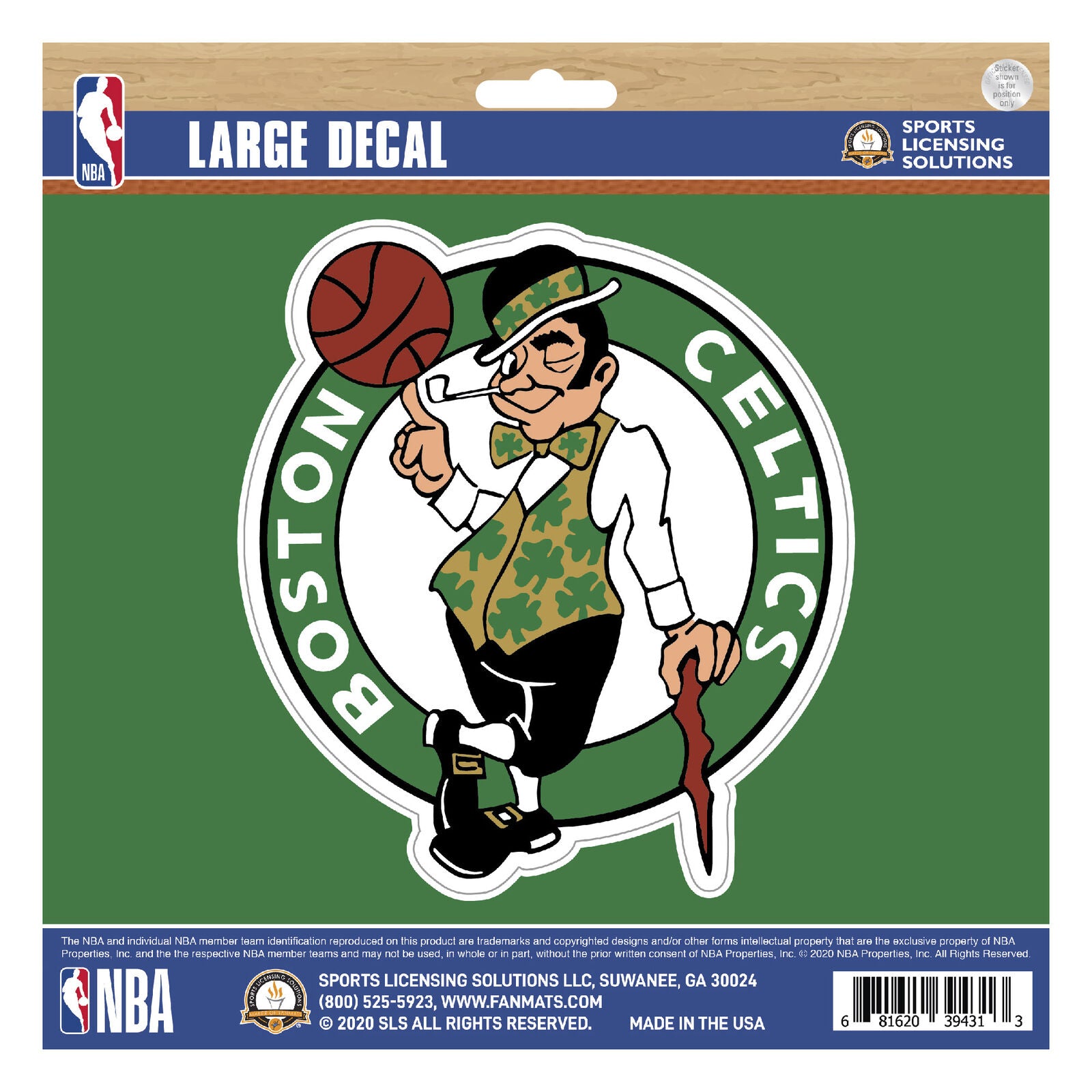 NBA Boston Celtics Decal Large 8"X8" Auto RV Boat Cooler Luggage ...