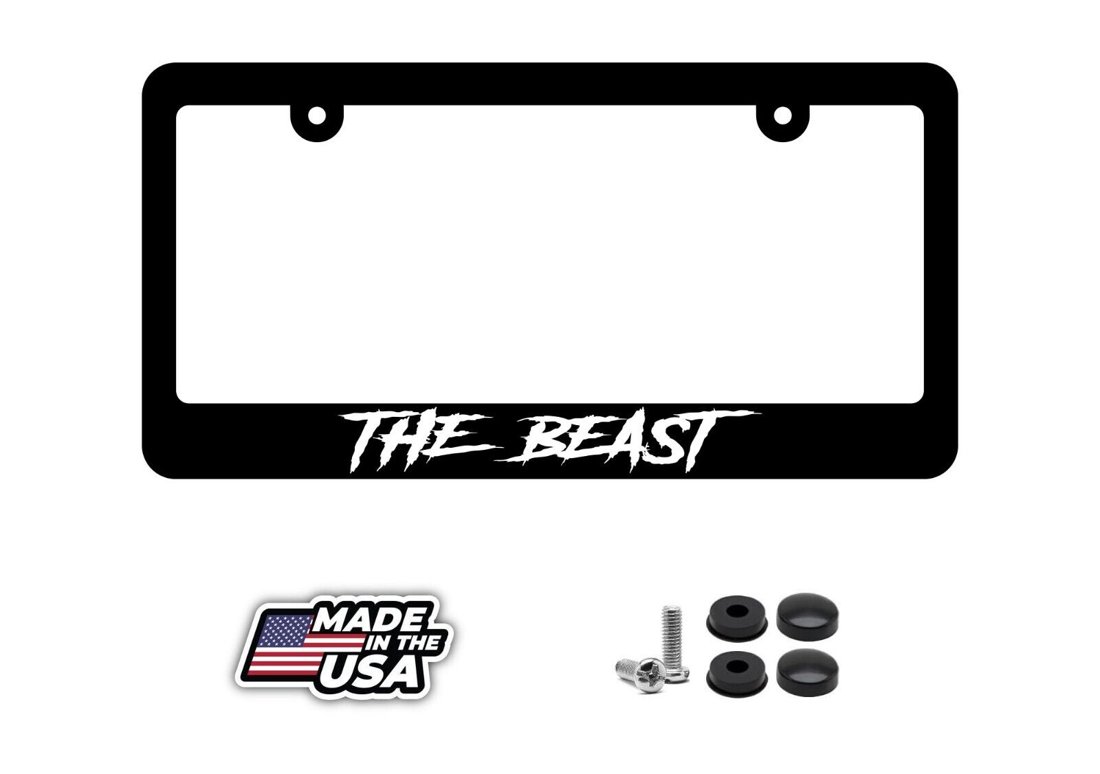 The Beast Turbo Truck Lift Mud Car Diesel Truck License Plate Frame