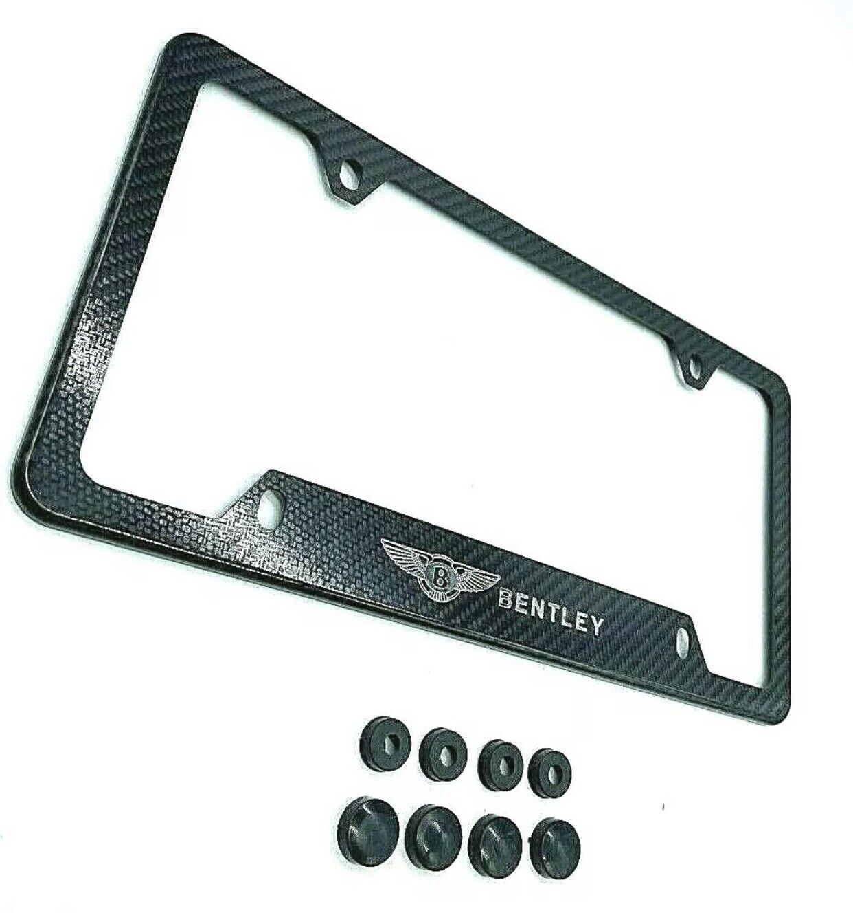 100% Real Carbon Fiber License Plate Frame - Bentley