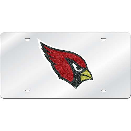 NFL Arizona Cardinals Logo Mirrored License Plate – License Plate Frame