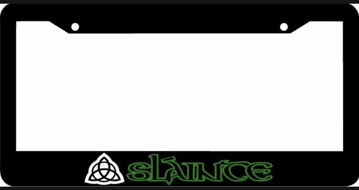 SLAINTE TRIQUETRA Sláinte Irish Gaelic License Plate Frame