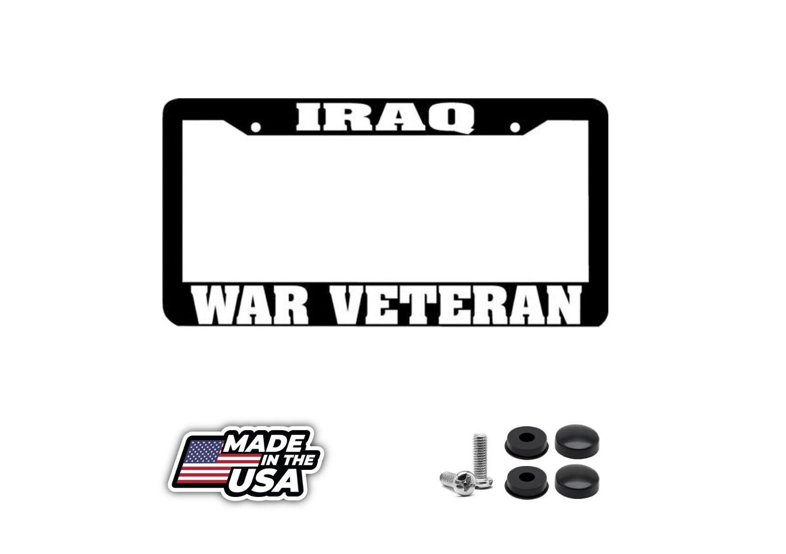 IRAQ WAR VETERAN License Plate Frame