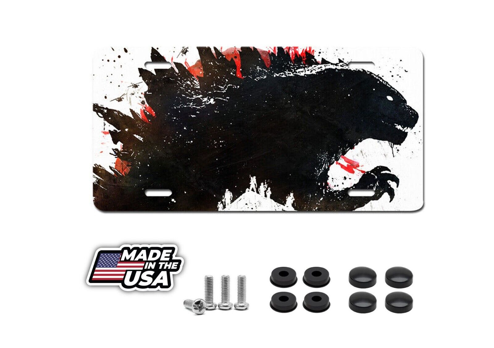 Godzilla monster Movies License Plate Auto Truck Car Tag Gift – License ...