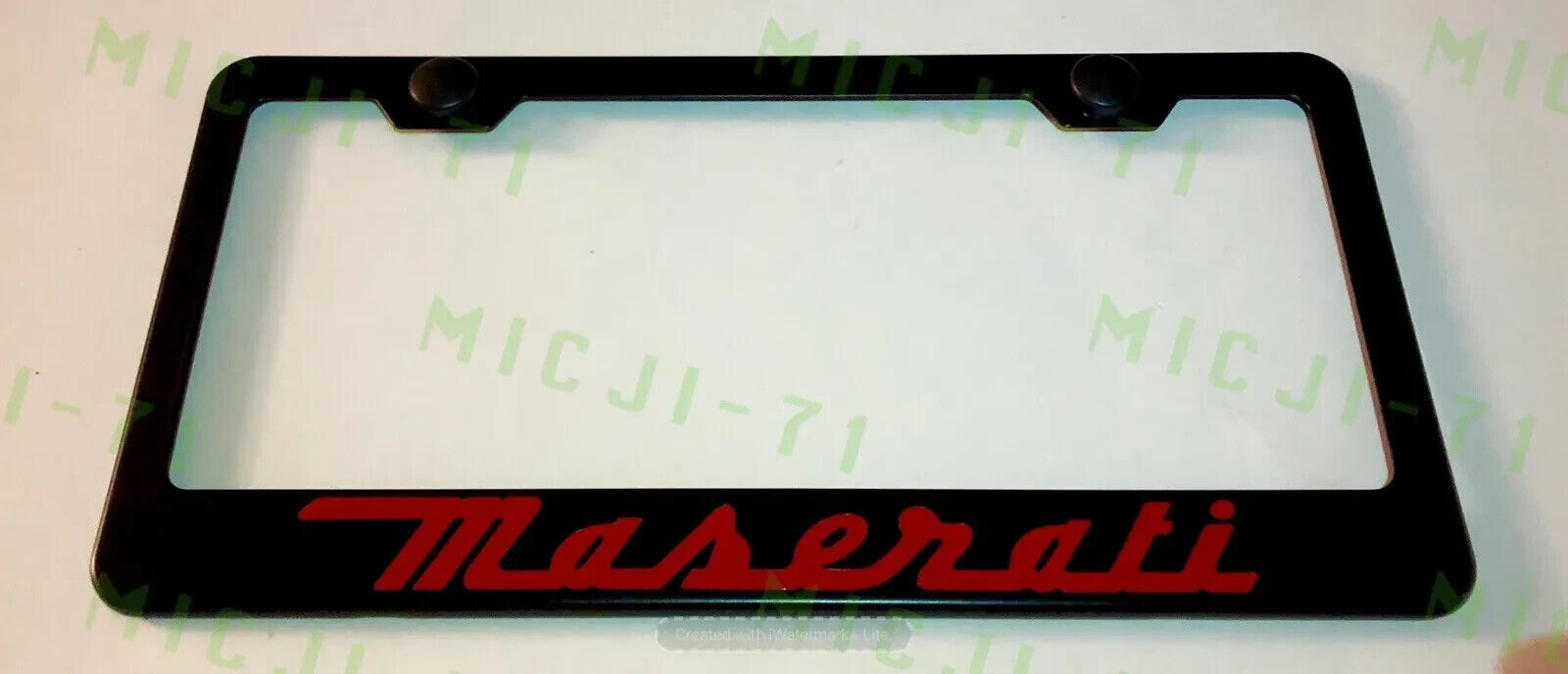Maserati Stainless Steel License Plate Frame Holder Rust Free