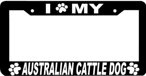 Australian Cattle Dog paw print Plate Frame – License Plate Frame