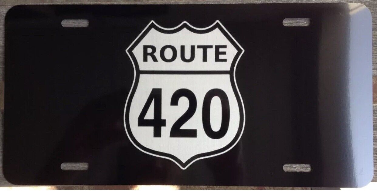 License Plate Route 420 Auto Truck car tag Aluminum – License Plate Frame