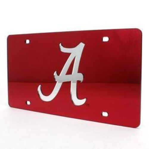 Alabama Inlaid Acrylic License Plate - "a" Red – License Plate Frame