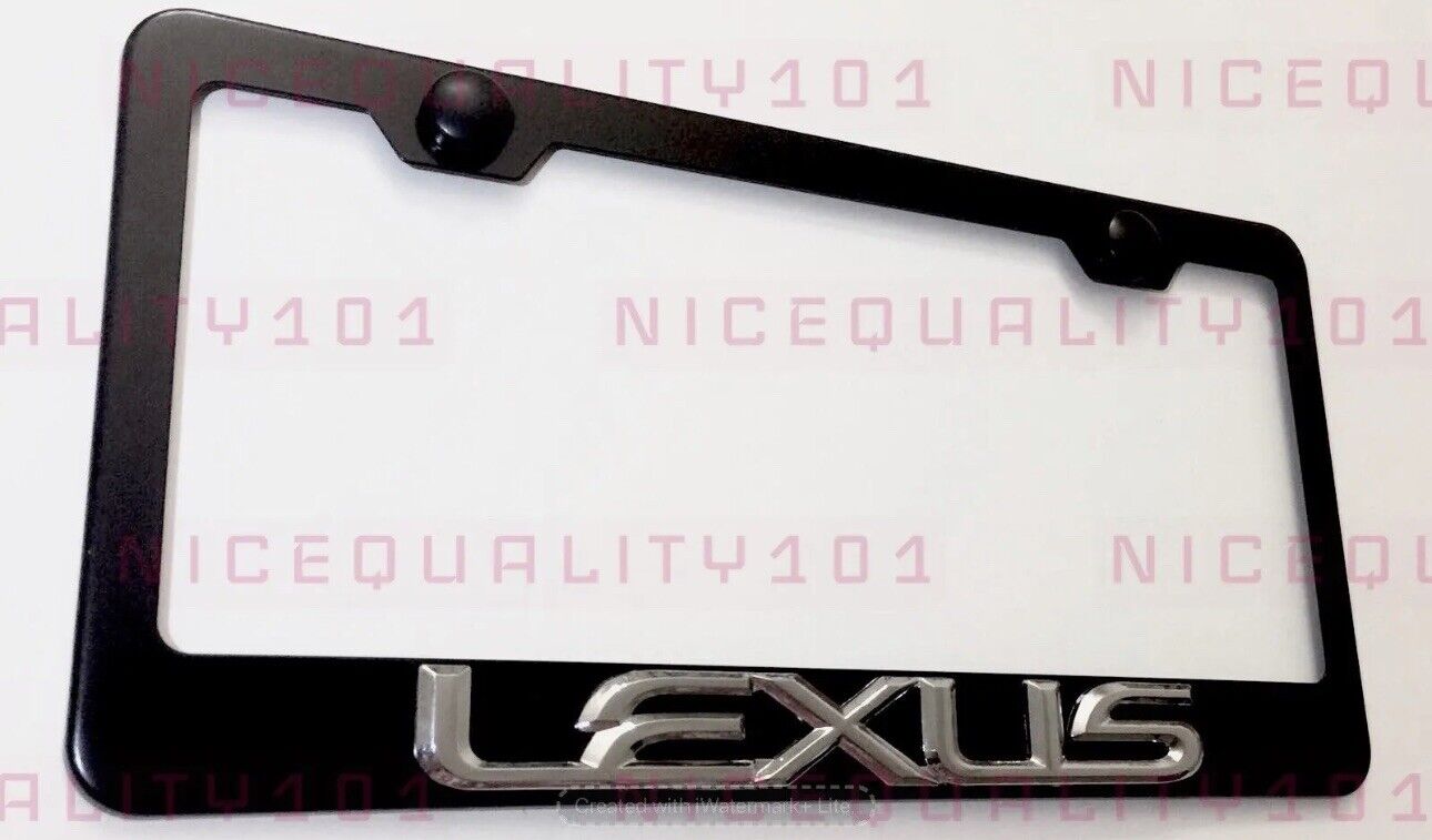 3D Lexus Stainless Steel Finished License Plate Frame Rust Free