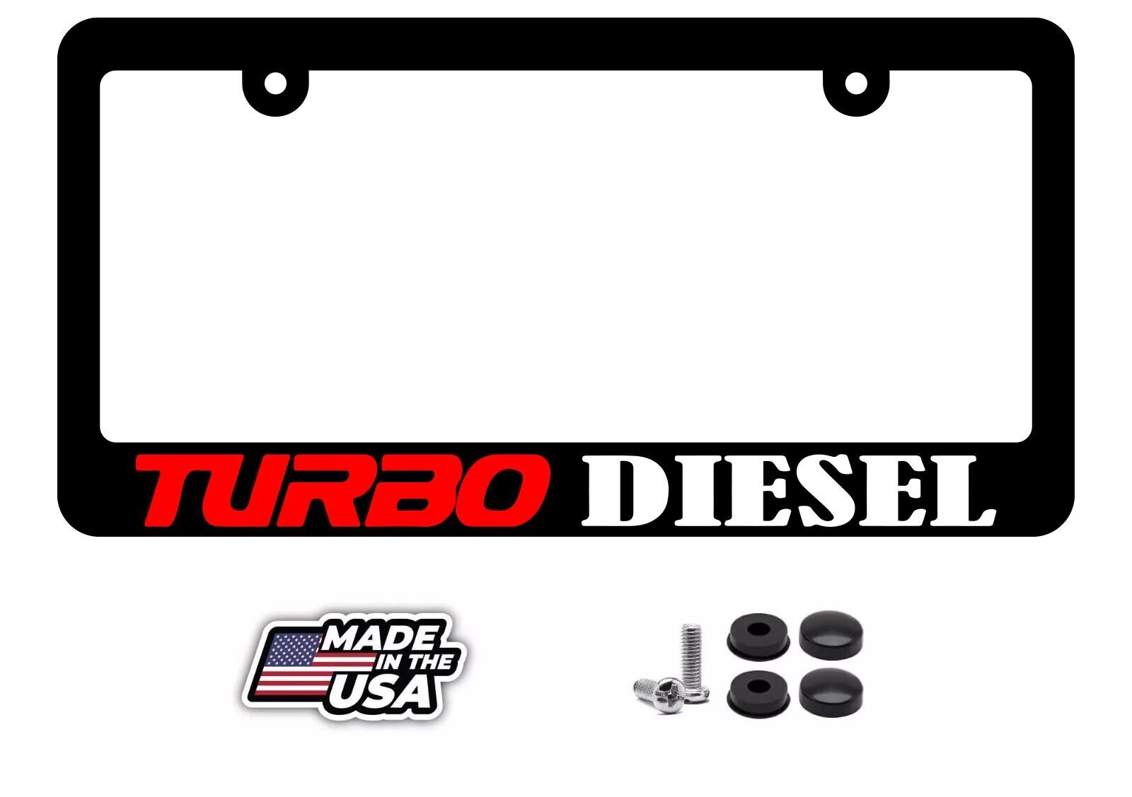 Turbo Diesel Import Truck Lift Off Road 4x4 License Plate Frame