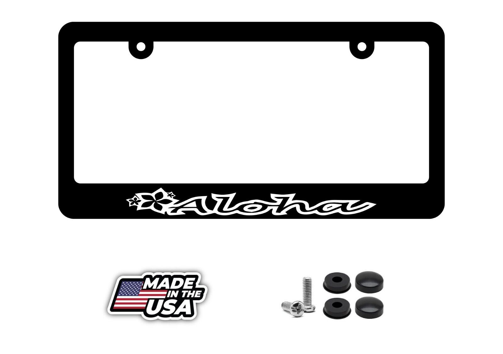 PLUMERIA ALOHA hawaii hawaiian License Plate Frame