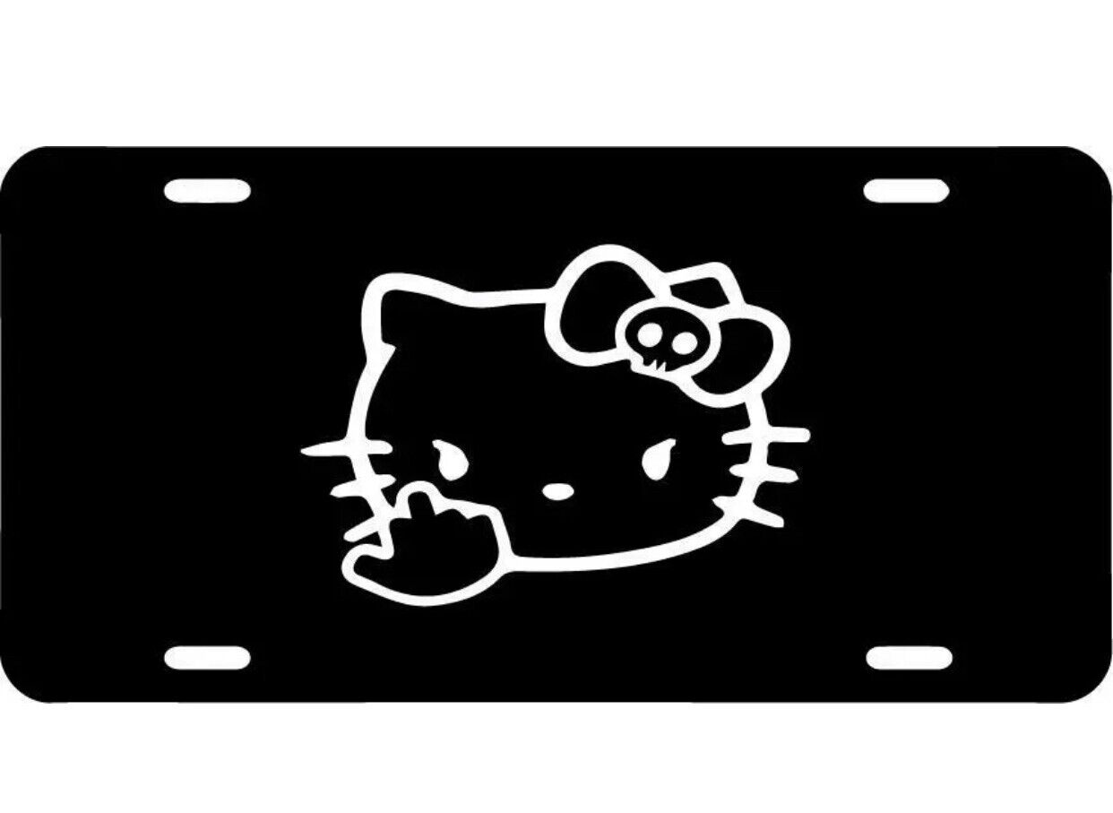 F U Kitty Vanity License Plate Hello Kitty – License Plate Frame