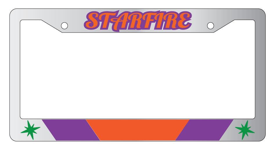 Starfire Chrome License Plate Frame DC Mod-GRAPH9856236-4151