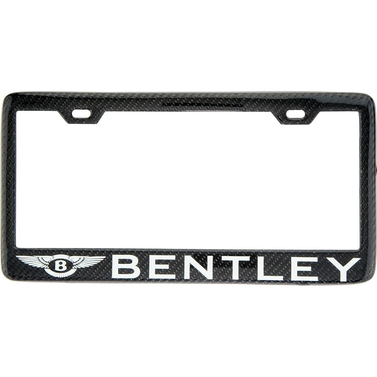 Bentley 100% Real Carbon Fiber License Plate Frame No Vinyl Or Decal