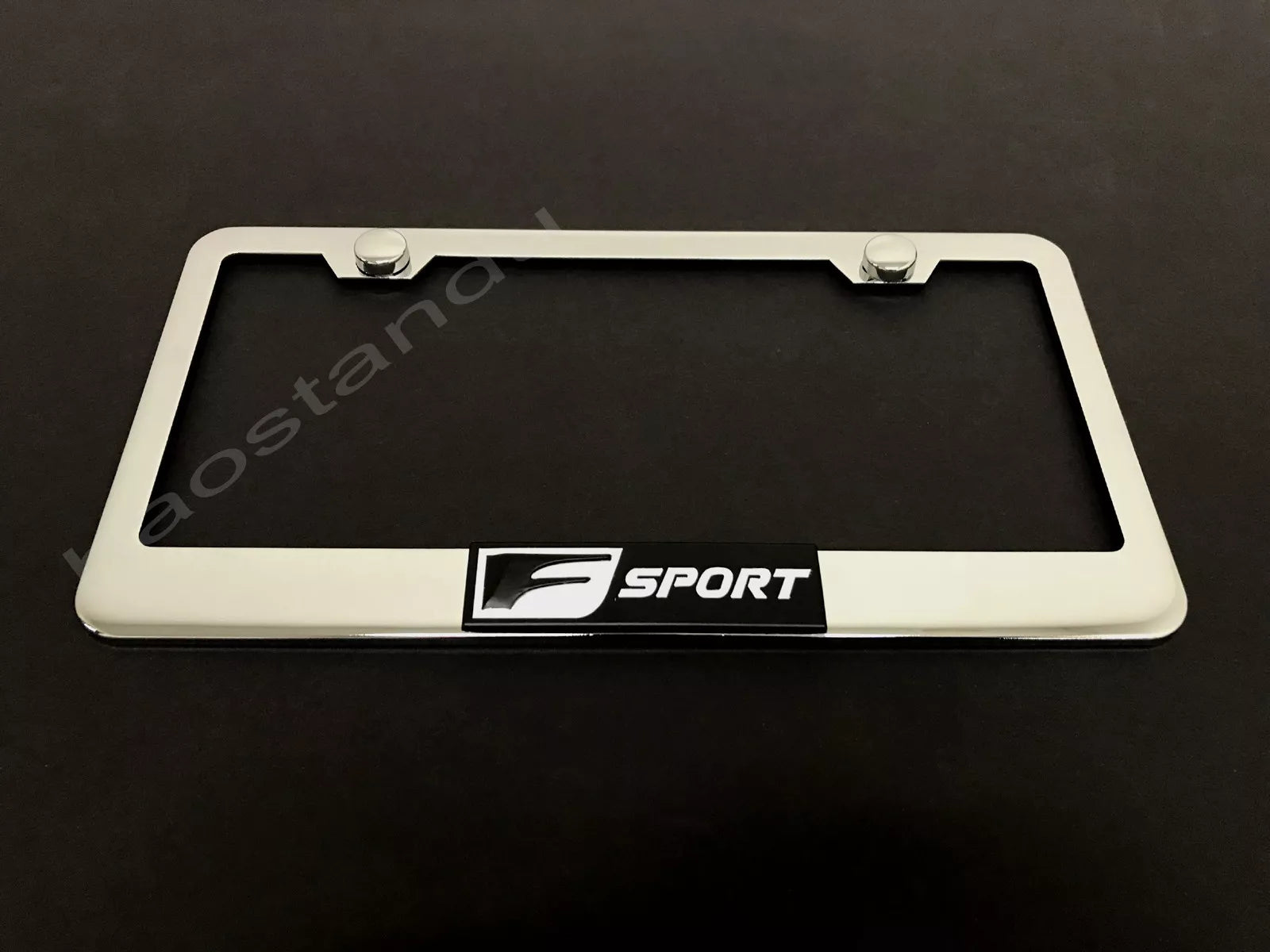 1x F SPORT 3D Emblem STAINLESS STEEL License Plate Frame RUST FREE ...