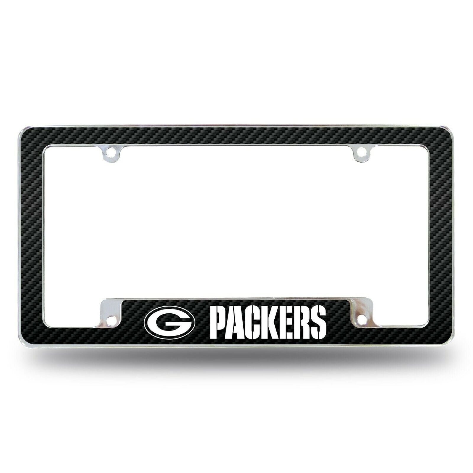 NFL Green Bay Packers Metal Carbon Fiber Design ALL over License Plate ...