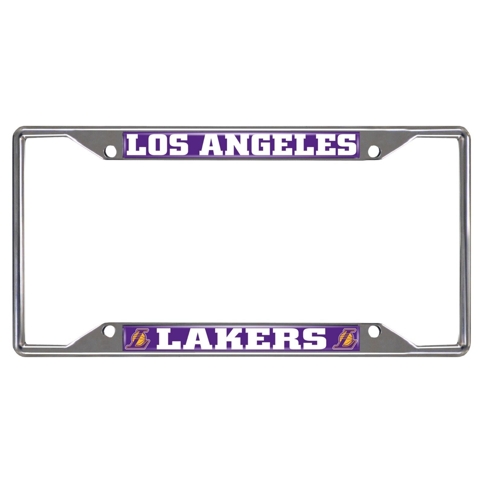 NBA Los Angeles Lakers Chrome Metal License Plate Frame