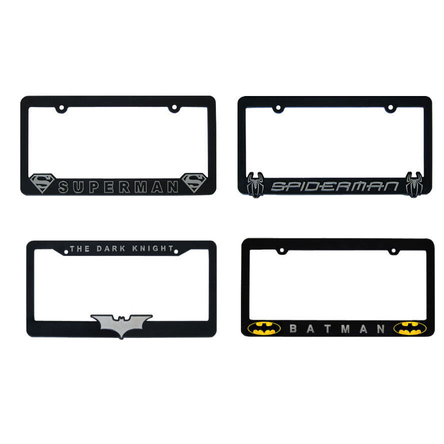 3D License Plate Frame For Car Superhero The Dark Knight Batman Superm